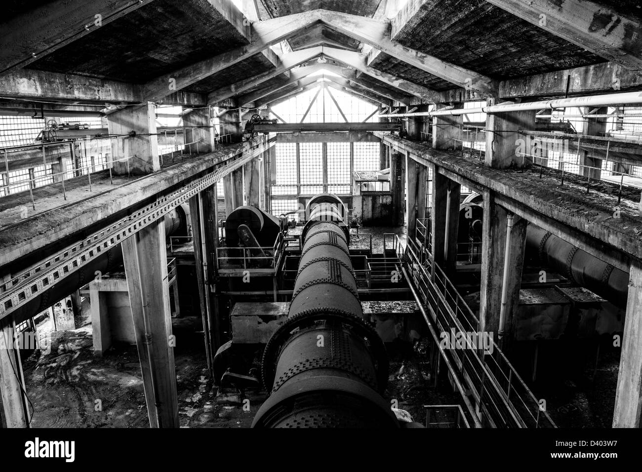 Factory walls Black and White Stock Photos & Images - Alamy