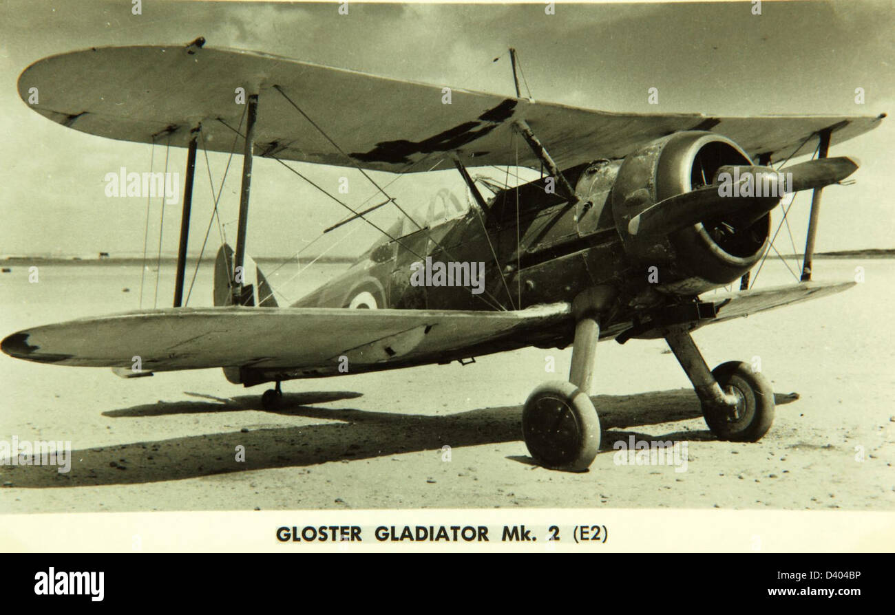 The Gloster Gladiator was a British biplane fighter used during the ...