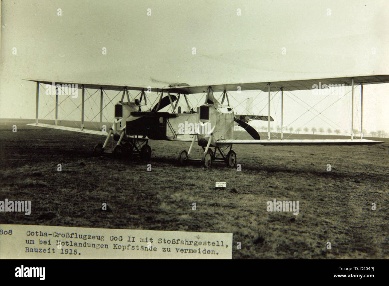 The Gotha G.II was a German twin-engine bomber aircraft used during ...