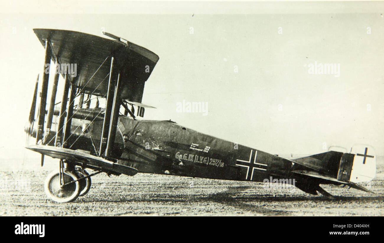 The Gotha G.IX was a German World War I heavy bomber, used primarily ...