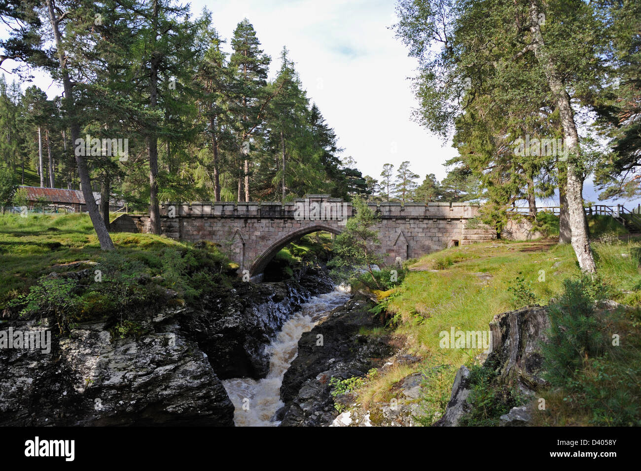 Linn of Dee Bridge. Mar Lodge Estate, Royal Deeside, Aberdeenshire ...