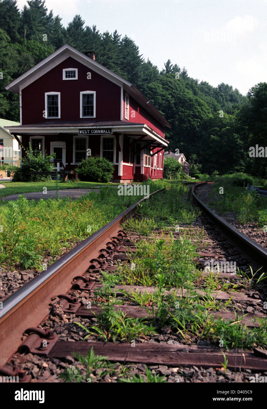 West Cornwall train station building Connecticut, train station, tracks ...