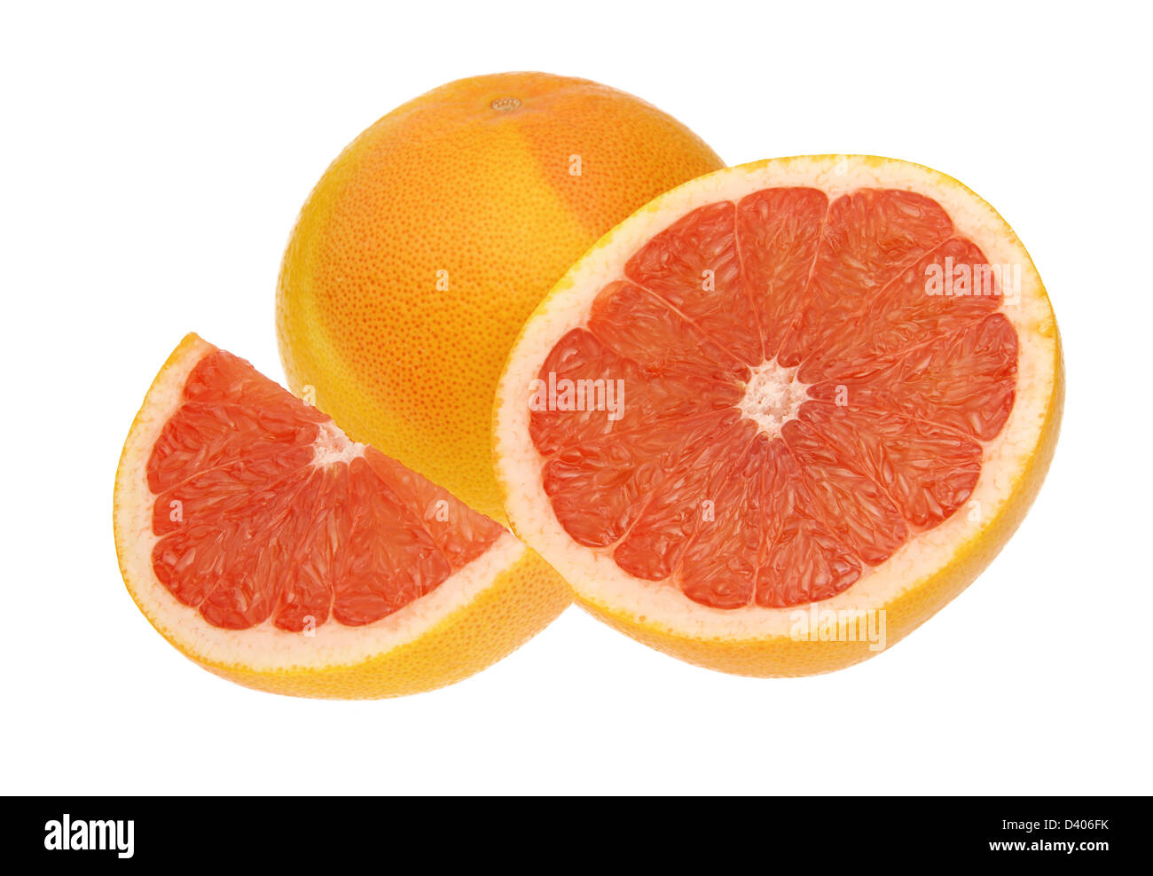 Yellow grapefruit slice Cut Out Stock Images & Pictures - Alamy