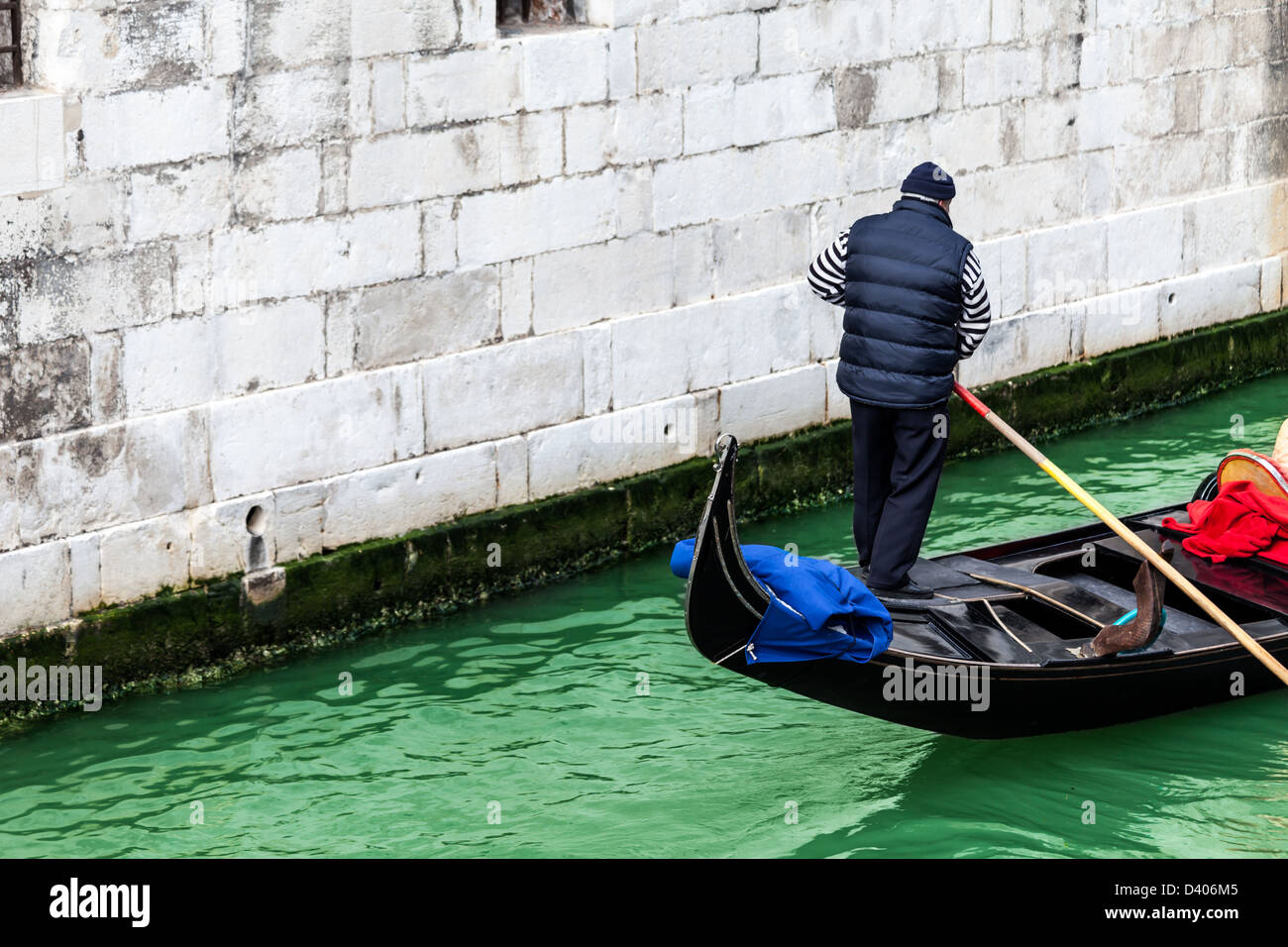 Gondolier In Venice Stock Photo - Alamy