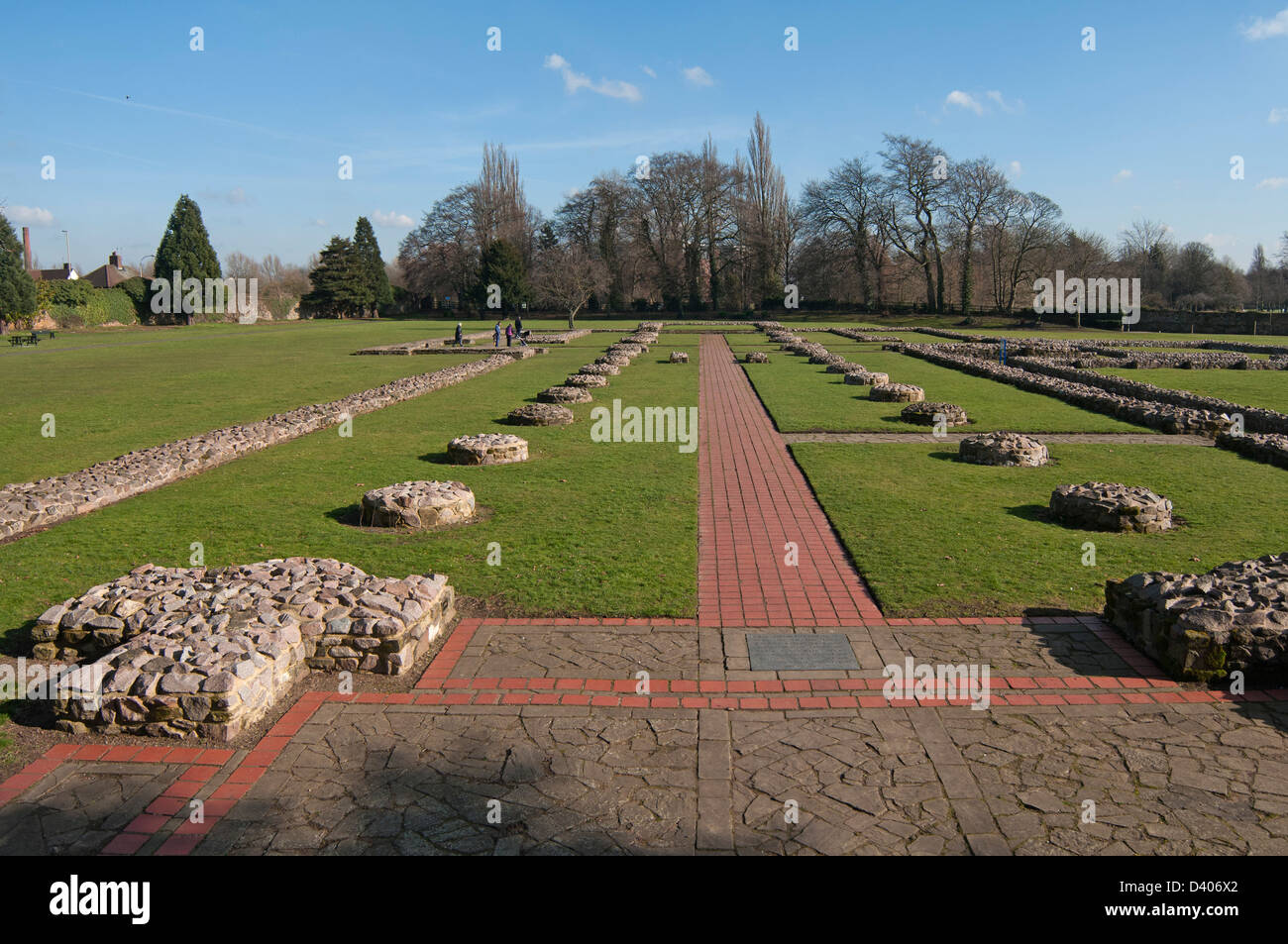 Ruins of Leicester Abbey in Abbey Park, Leicester, England, UK Stock ...