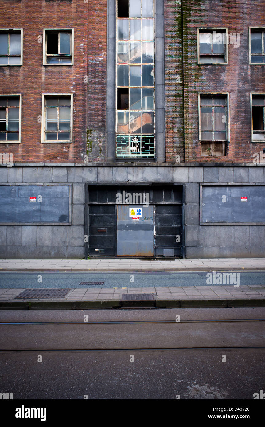 Derelict building in Manchester Stock Photo - Alamy