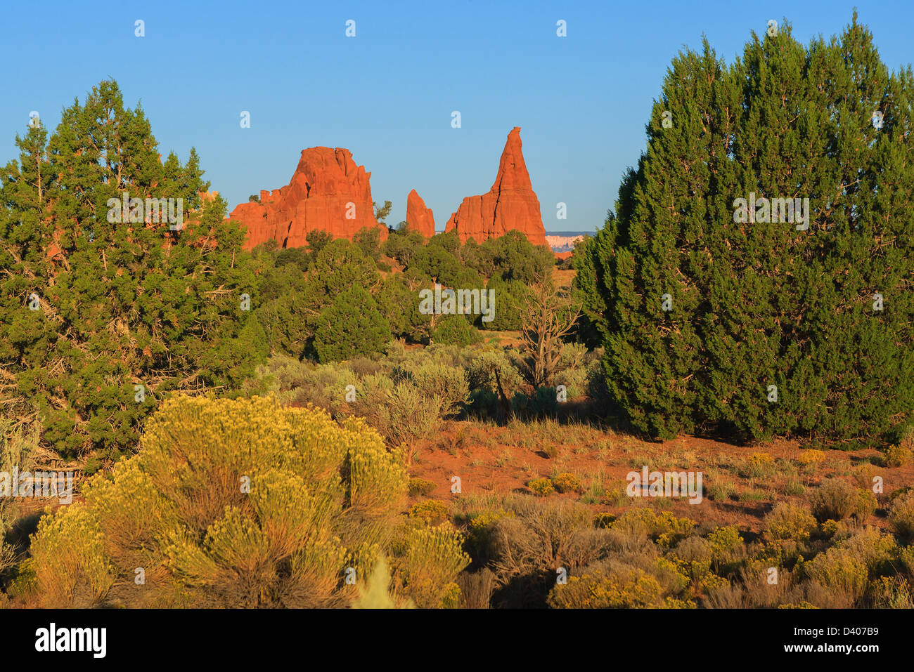 Distinctive landscape formation known as Kodachrome Basin State Park ...