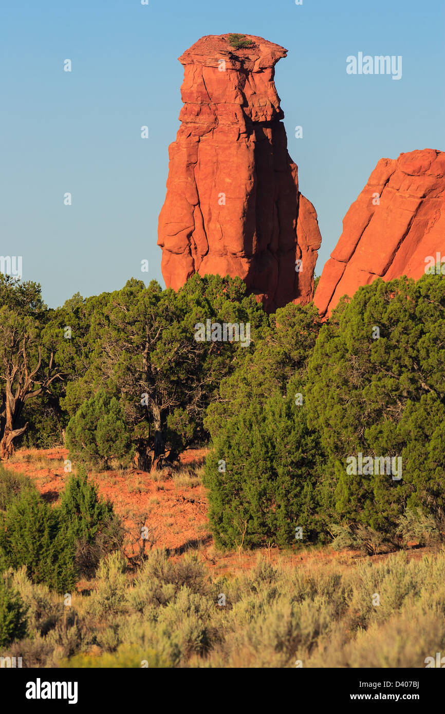 Distinctive landscape formation known as Kodachrome Basin State Park ...