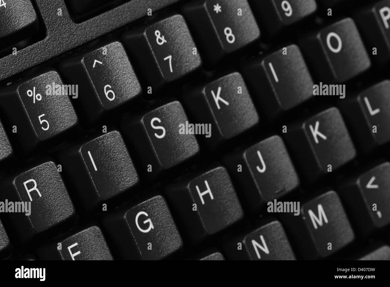 keyboard quotes, keys shuffled to spell out key business ideas Stock ...