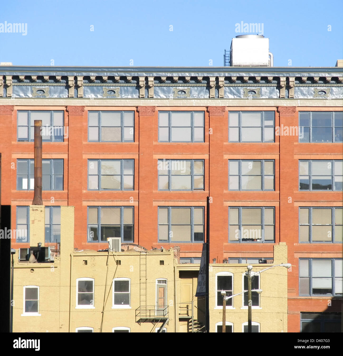 Two renovated brick buildings hi-res stock photography and images - Alamy