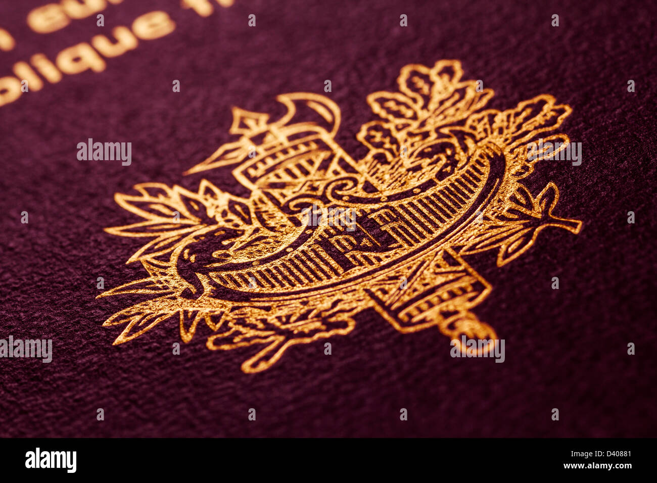 French passport hi-res stock photography and images - Alamy