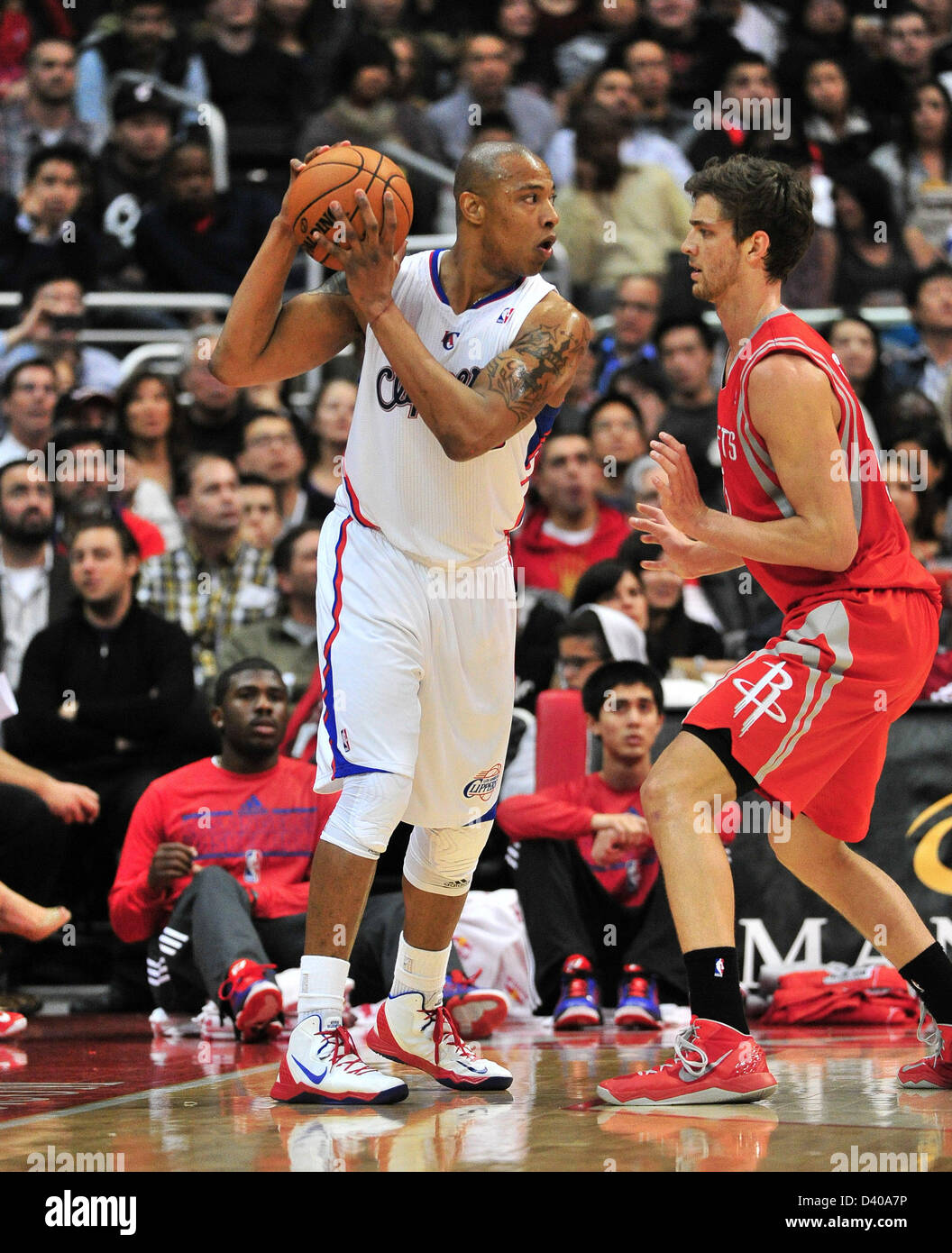 February 13, 2013: Caron Butler of the Clippers in NBA game action as ...