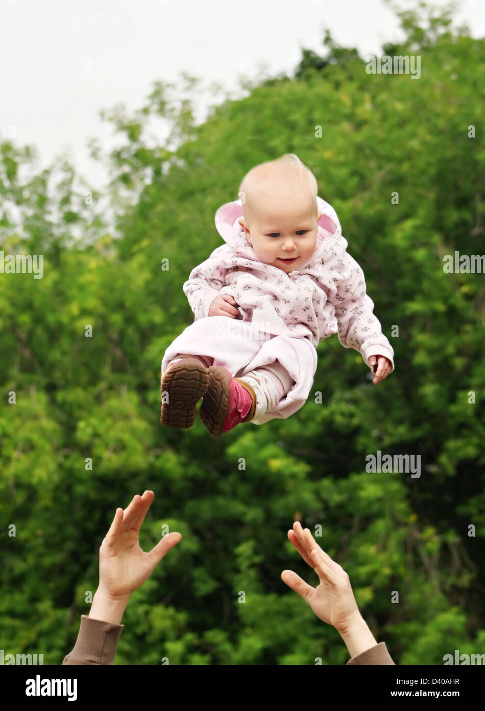 Baby flying in the sky Stock Photo - Alamy