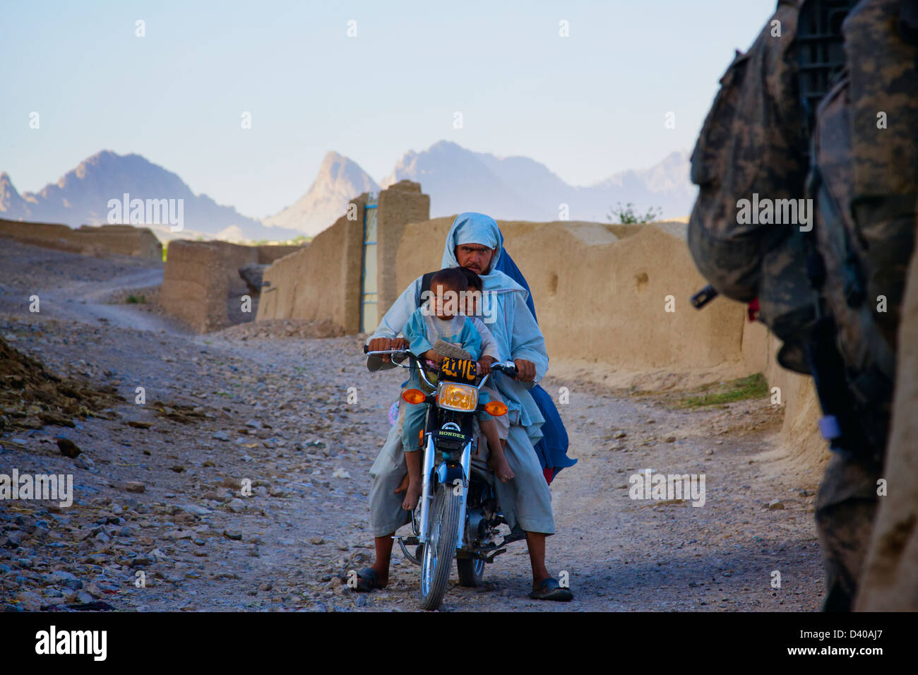Soldier on motorcycle hi-res stock photography and images - Alamy