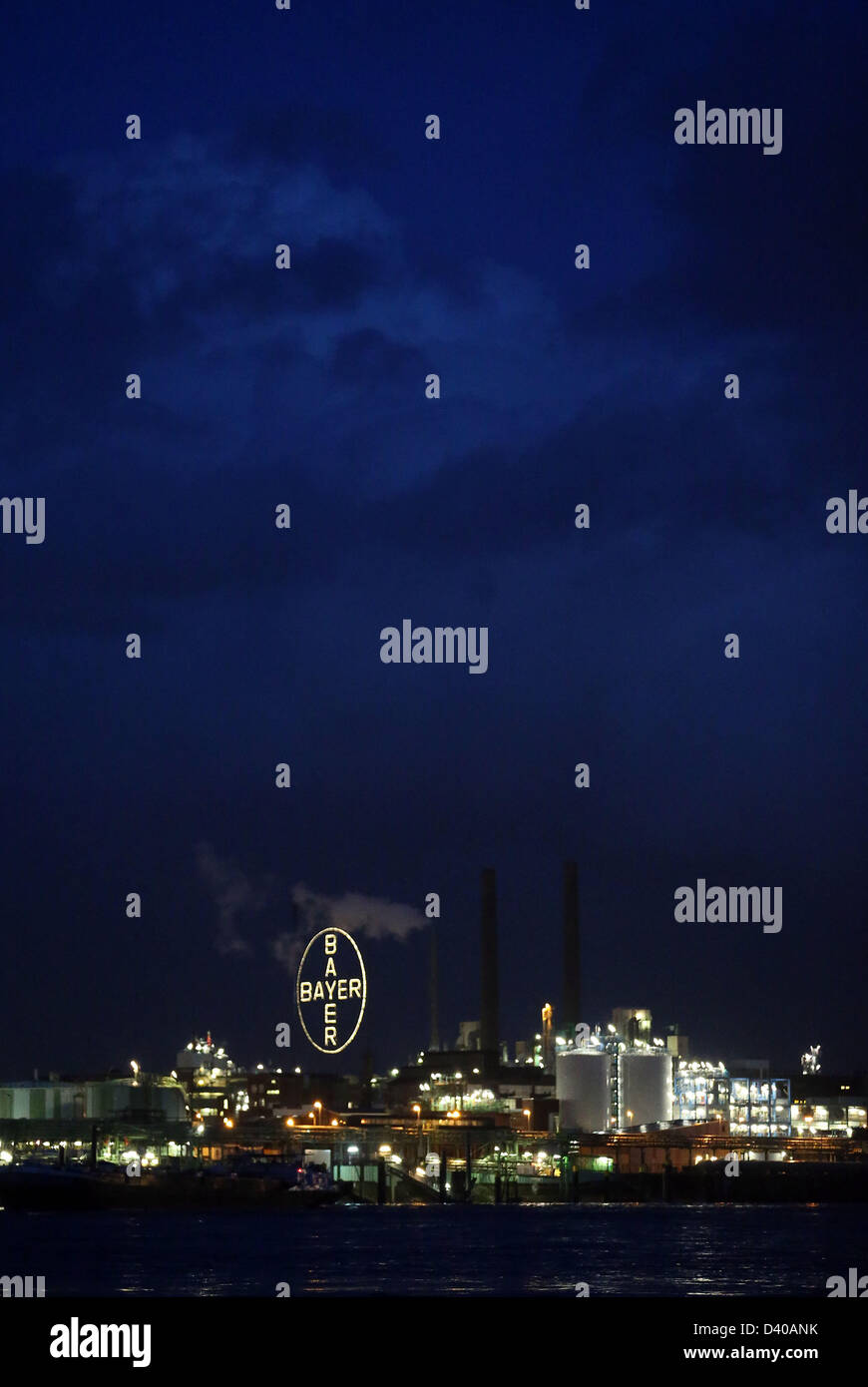 The Bayer AG chemical park is pictured in Leverkusen from Cologne ...