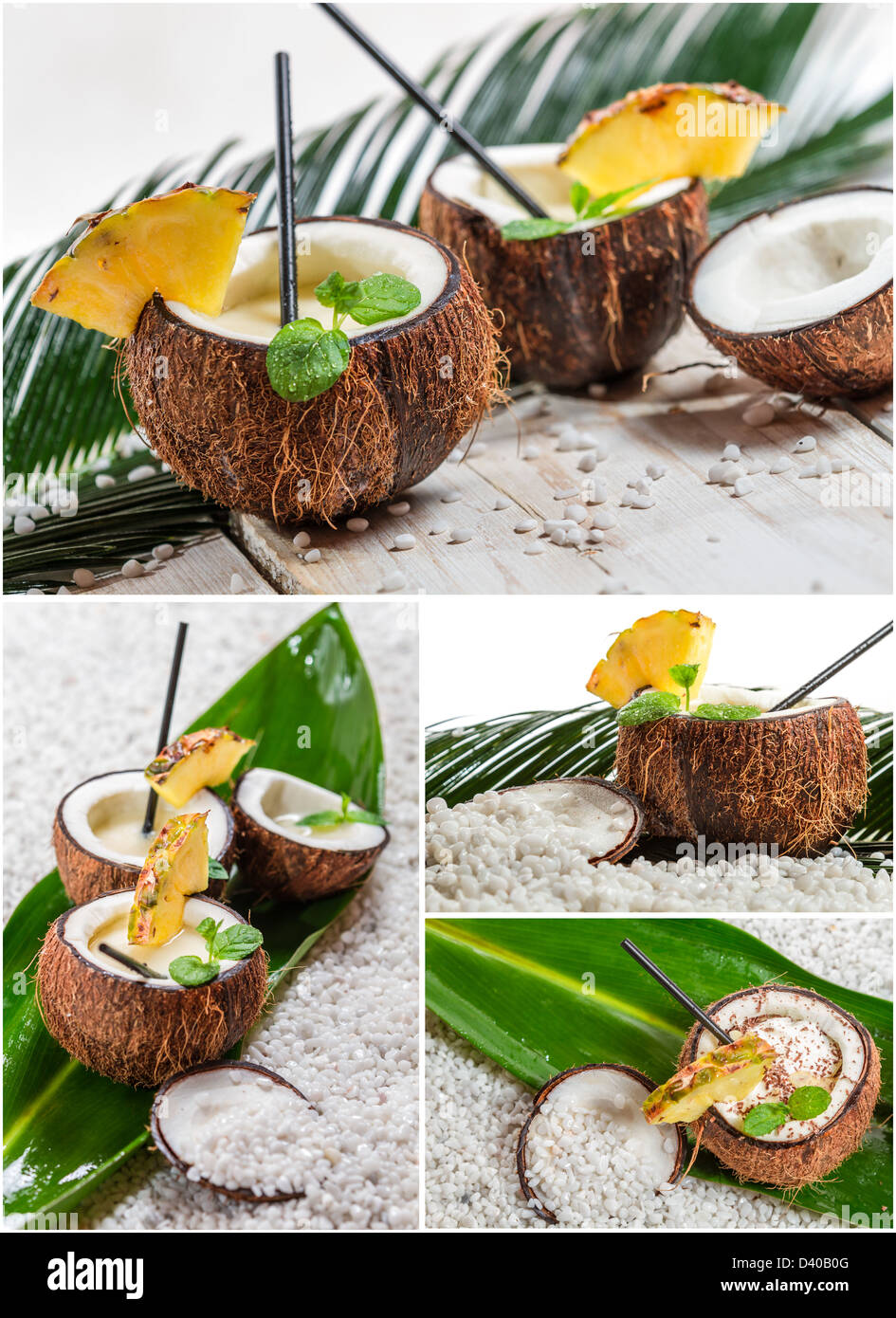 Pina Colada In A Coconut Shell
