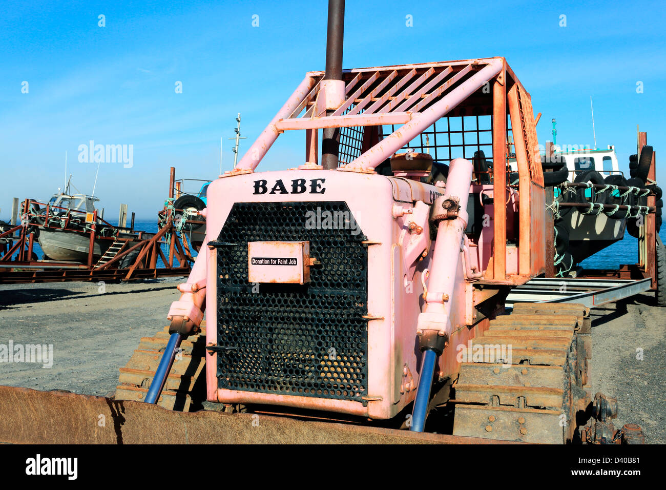 Bulldozer And Boat High Resolution Stock Photography and Images - Alamy