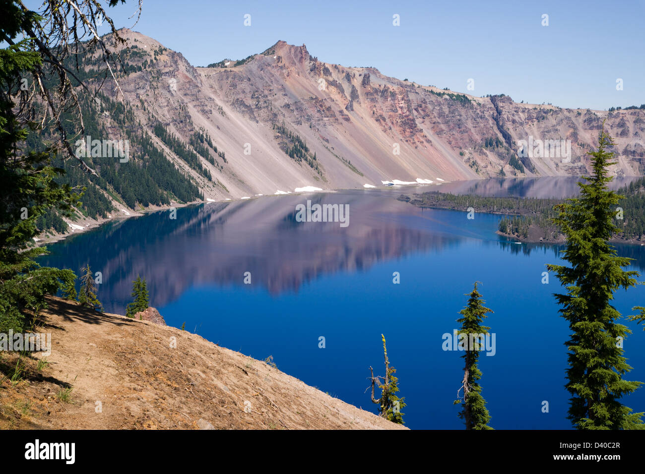 lake caldera crater blue volcano water mountain scenic landscape ...