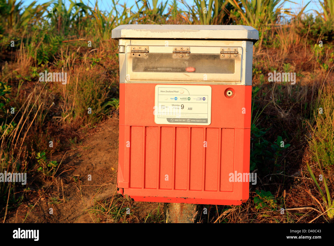 Post Office Mailing Box At Cape Reinga In Northland Stock Photo Alamy