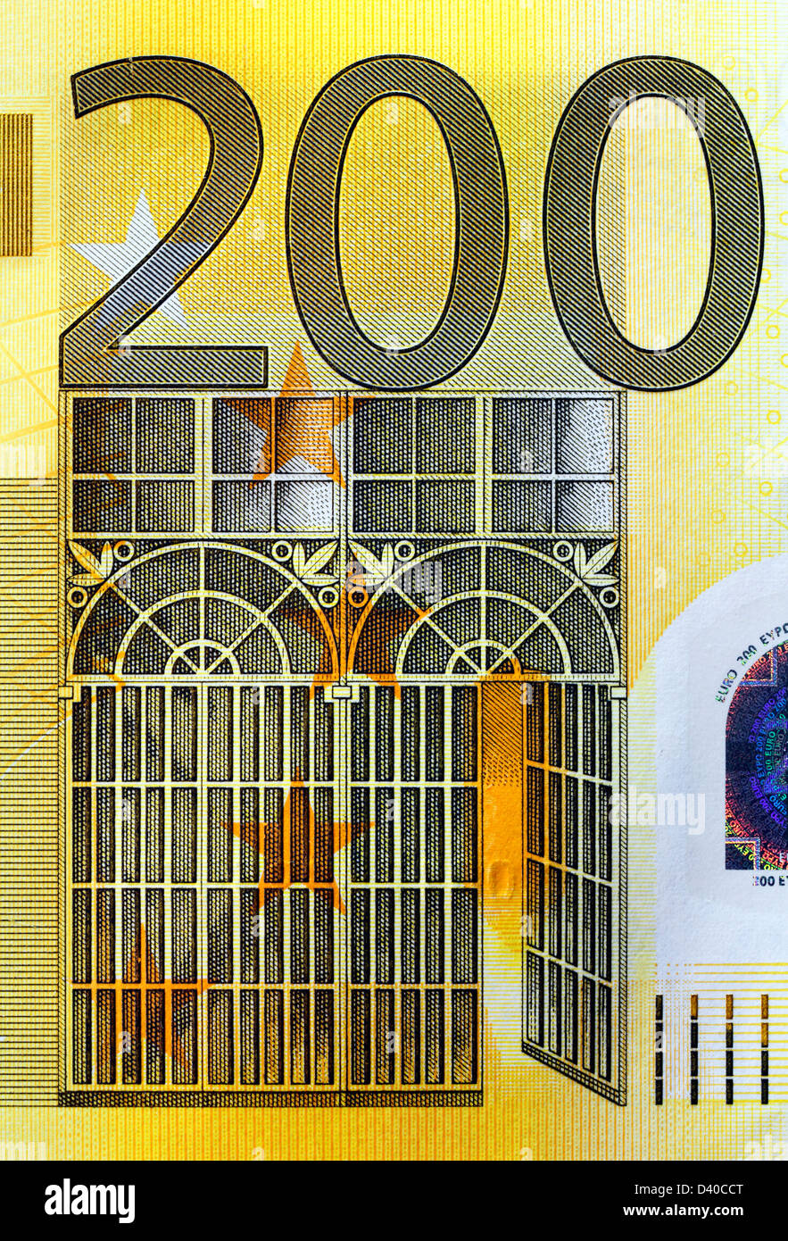 200 euro bill hi-res stock photography and images - Alamy