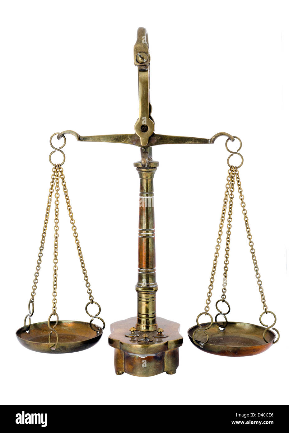 Bronze scales of justice Cut Out Stock Images & Pictures - Alamy
