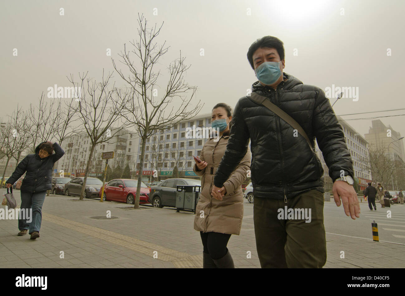 Air pollution china masks hi-res stock photography and images - Alamy
