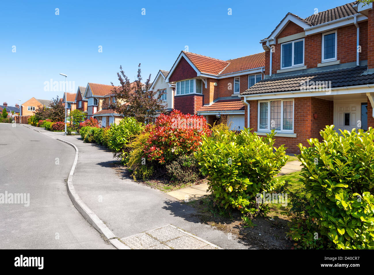 Typical English Street Stock Photo - Alamy