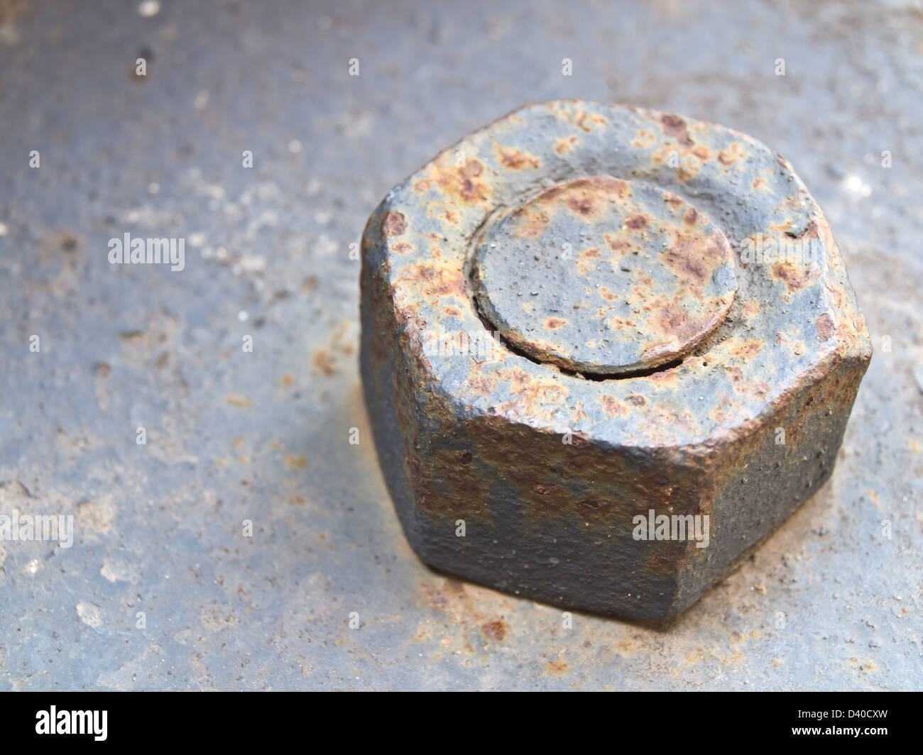 Old screw nut and bolt close up view Stock Photo - Alamy