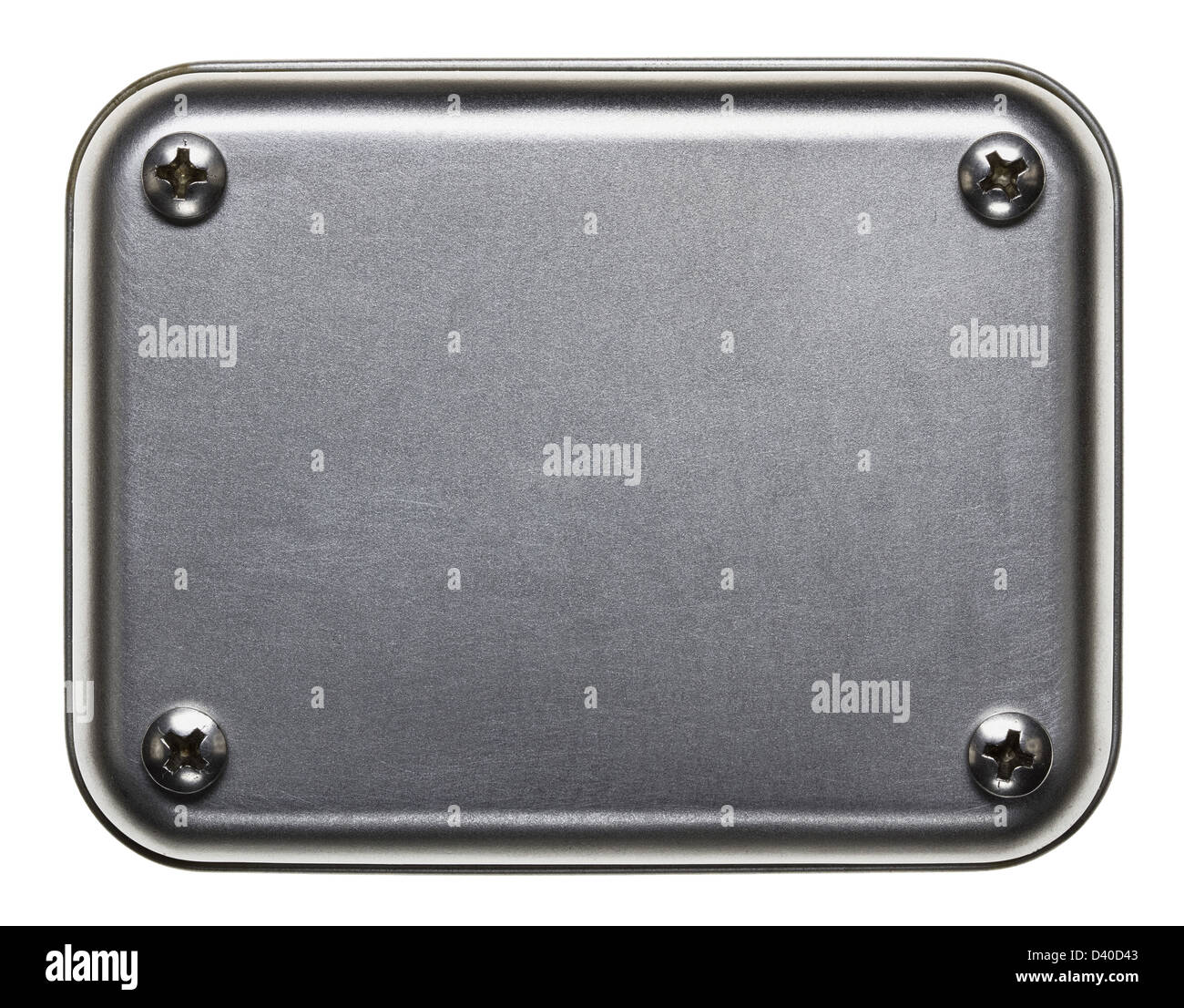 Metal plate texture with screws Stock Photo - Alamy
