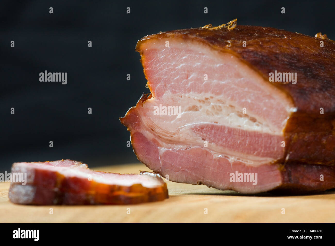 Bacon wrapped pork Stock Photo - Alamy