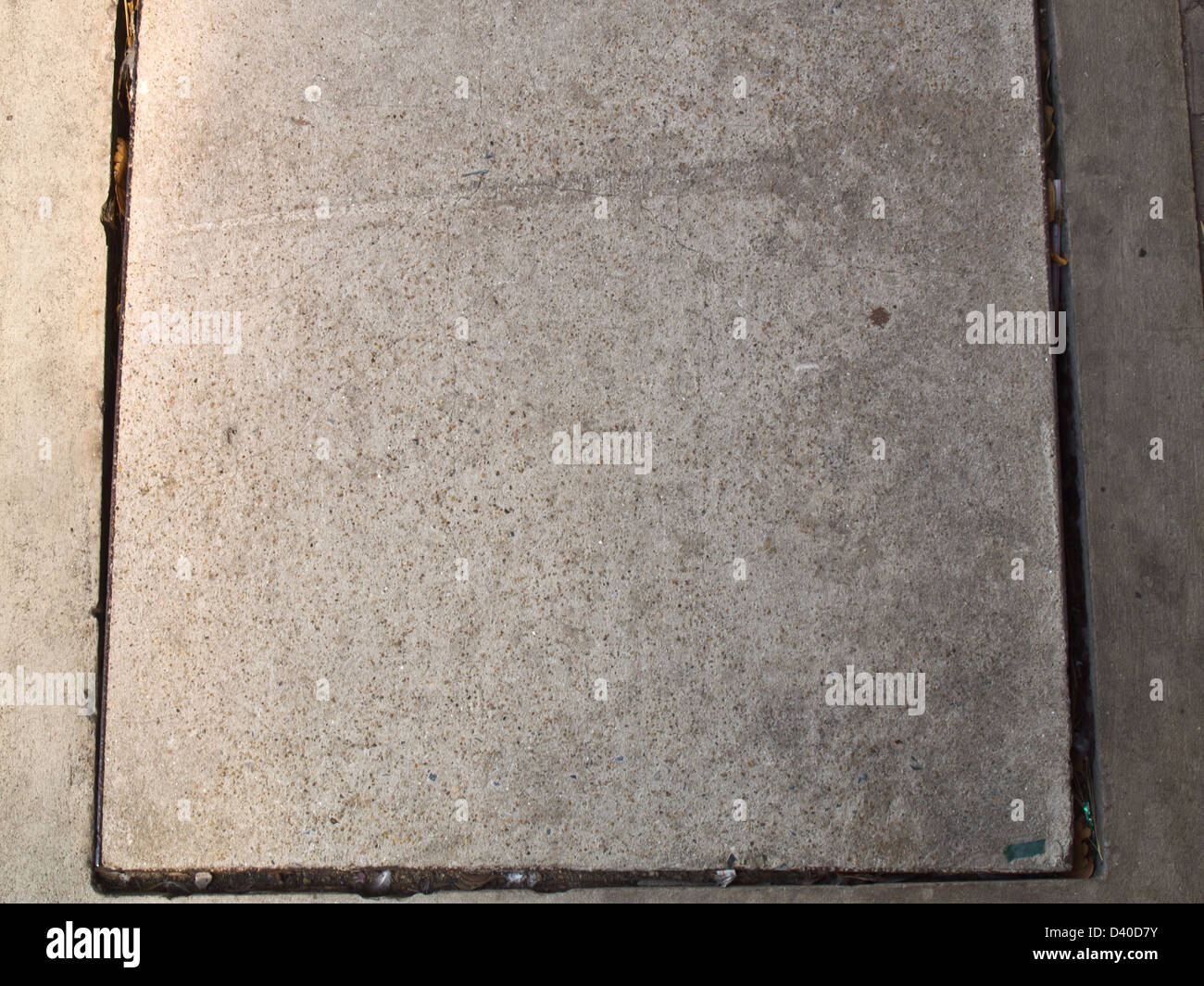 Concrete drain cover as background Stock Photo - Alamy