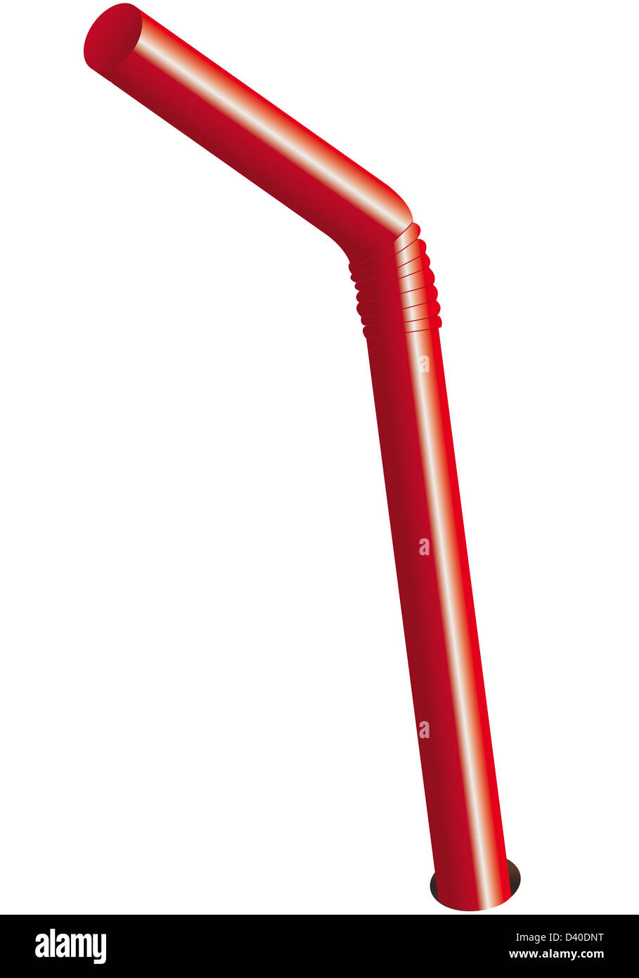 straw on a white background Stock Photo - Alamy