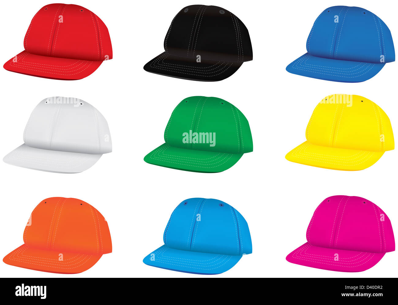 hat on a white background Stock Photo - Alamy