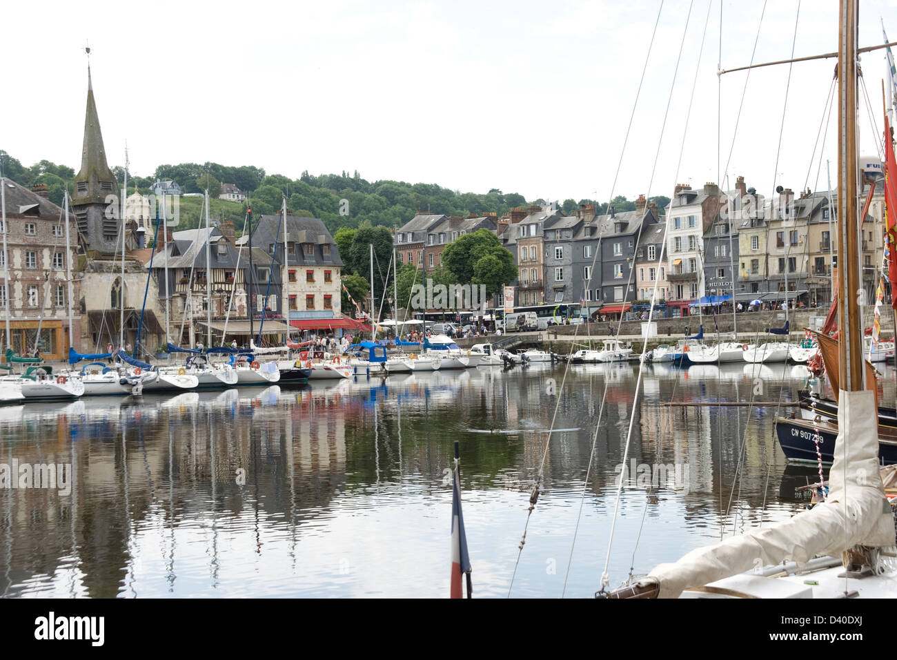 The old port and harbour of Honfleur in Normandy France Stock Photo - Alamy