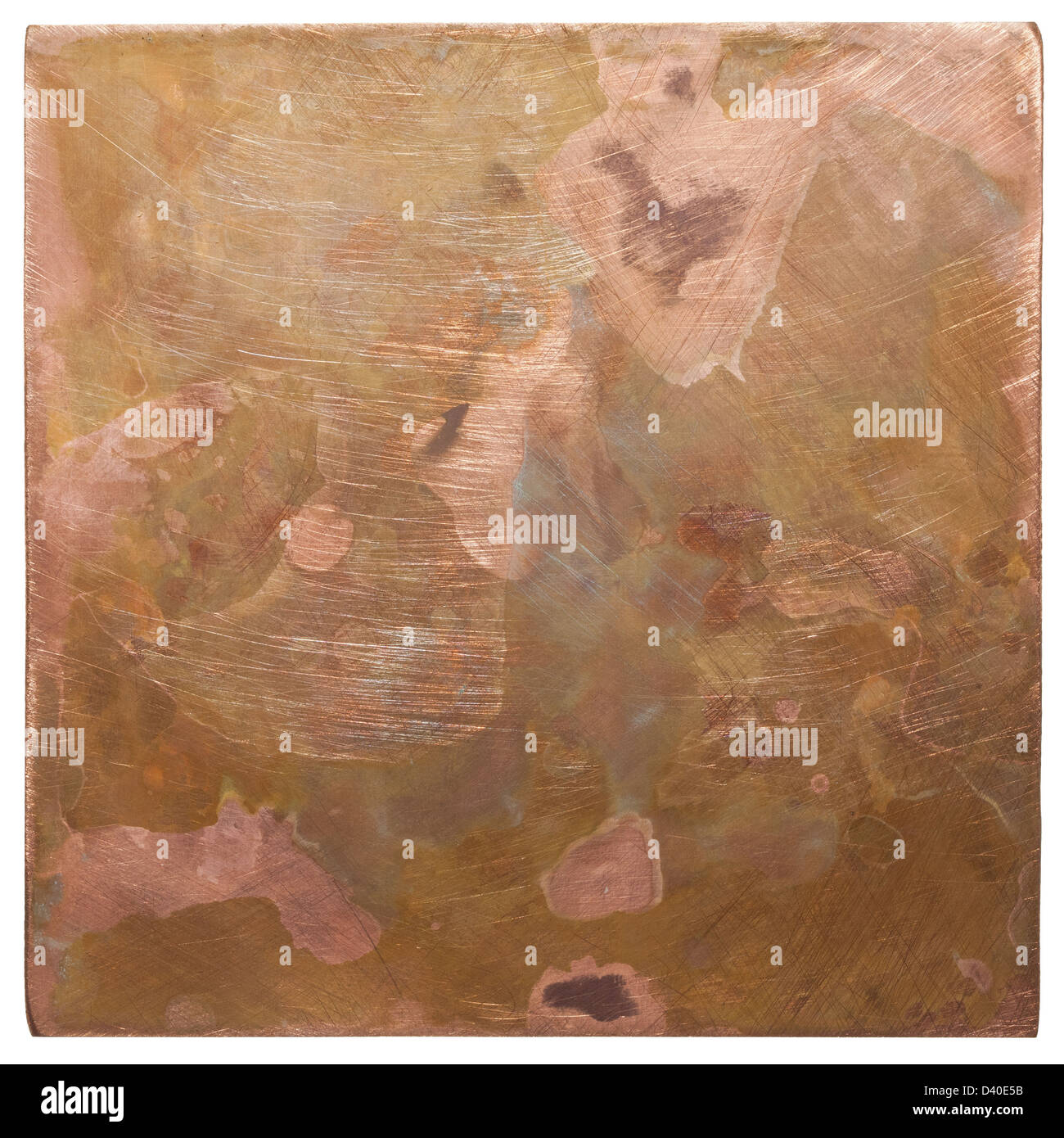 Copper plate texture, old metal background Stock Photo - Alamy