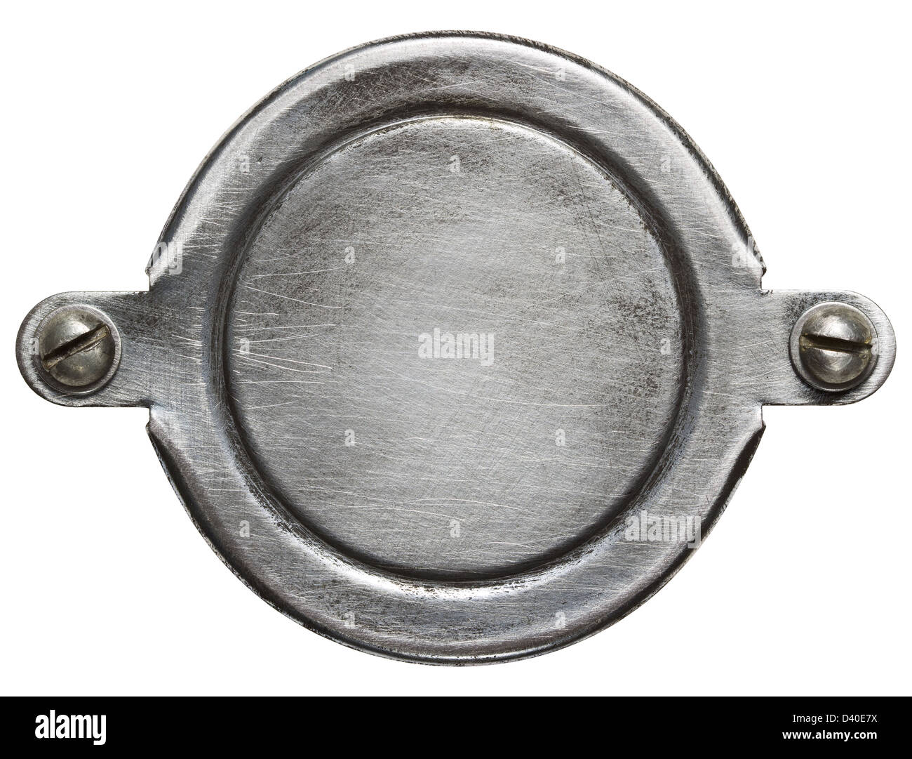 Aged round metal plate texture, background Stock Photo - Alamy