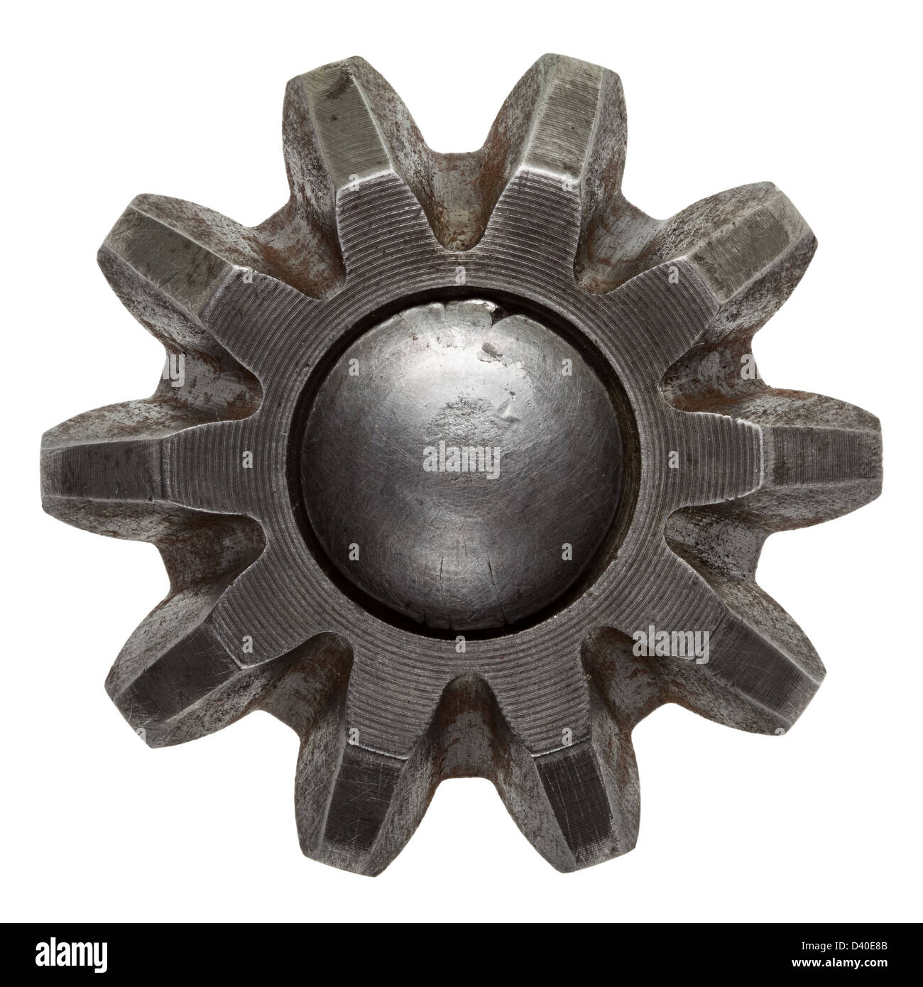 Machine gear, metal cogwheel. Isolated on white Stock Photo - Alamy