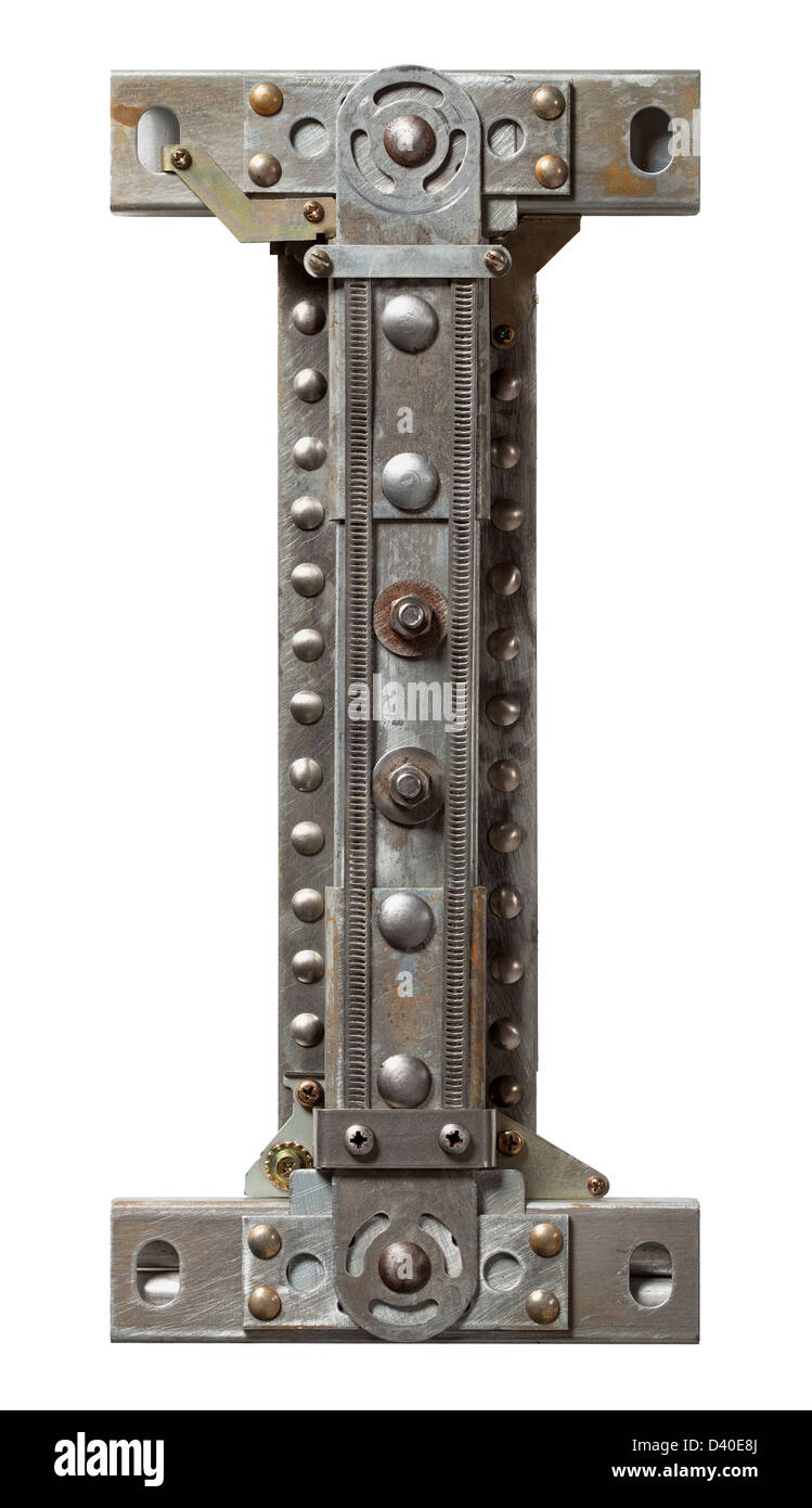 Industrial metal alphabet letter I Stock Photo - Alamy