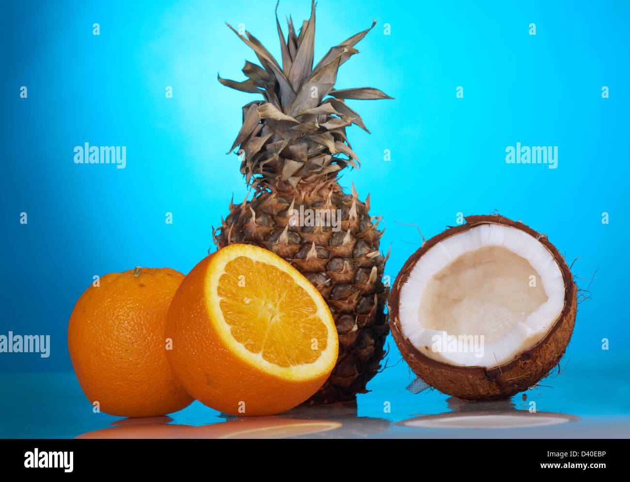 Orange and coconut hi-res stock photography and images - Alamy