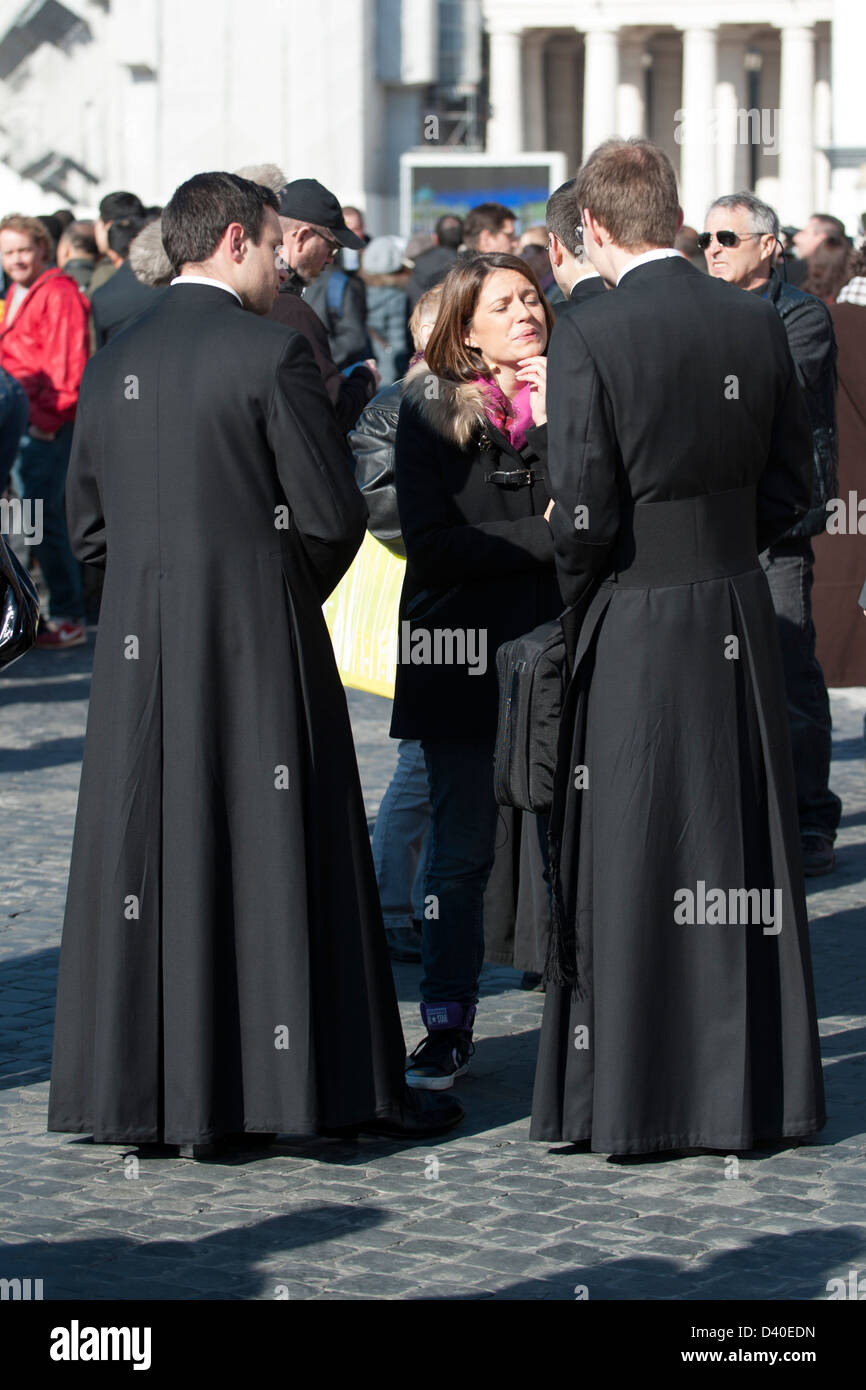 Priest in Saint Peter's Stock Photo - Alamy