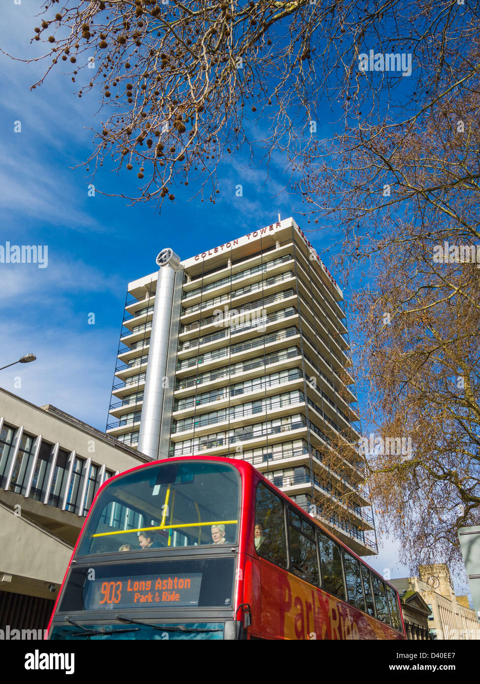 Colston Tower in Bristol City centre, England Stock Photo - Alamy
