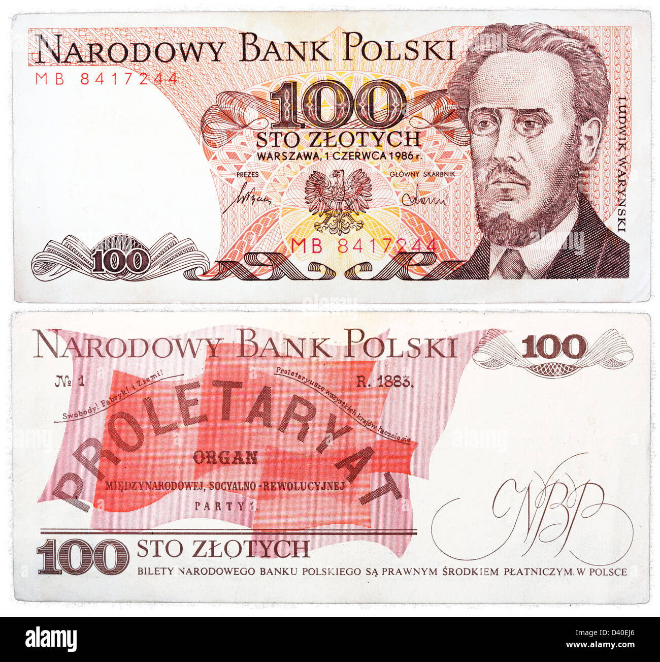 100 zlotych bill hi-res stock photography and images - Alamy