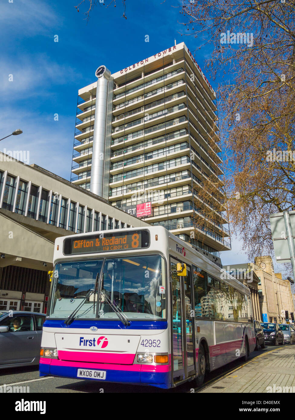 Colston Tower in Bristol City centre, England Stock Photo - Alamy