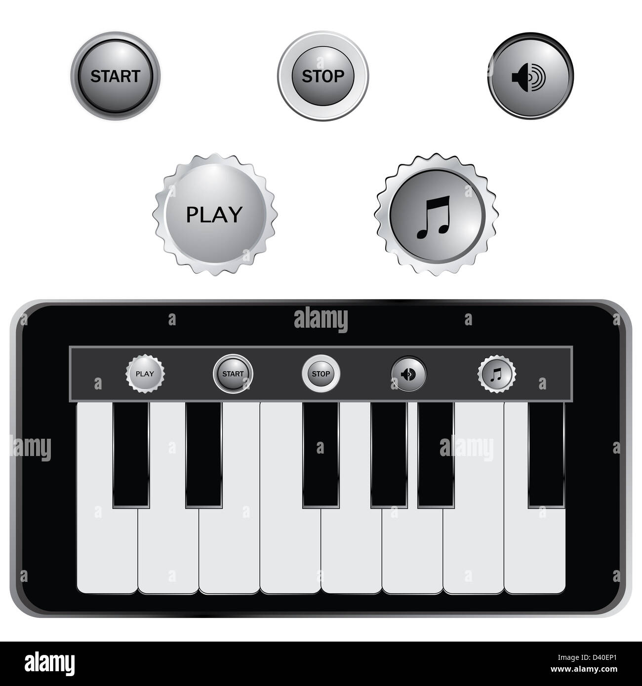 vector piano keys Stock Photo - Alamy