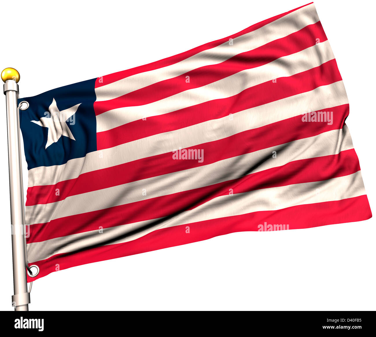 Liberia flag hi-res stock photography and images - Alamy