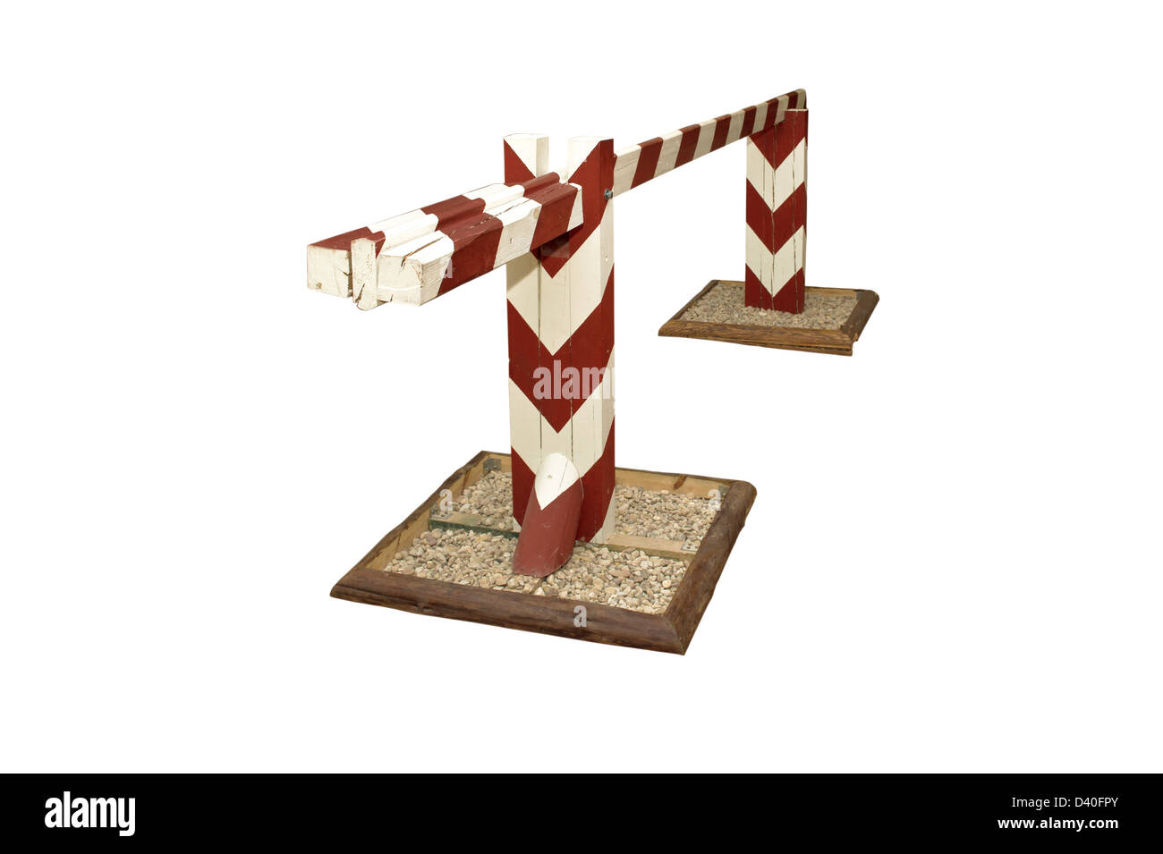 Gate checkpoint restricting the passage without permission Stock Photo ...