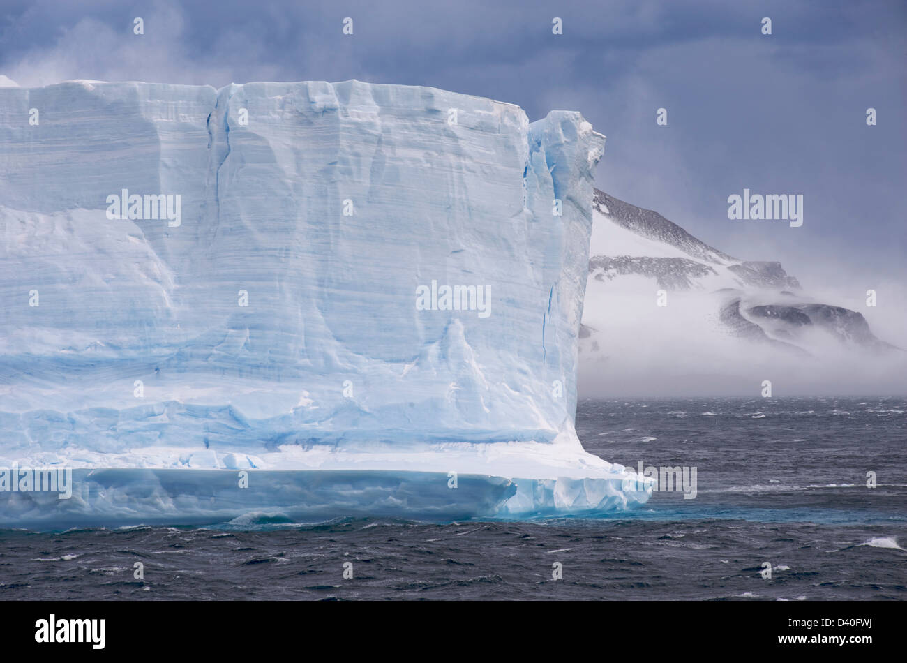 Large tabular icebergs in Antarctic Sound, Antarctica Stock Photo - Alamy
