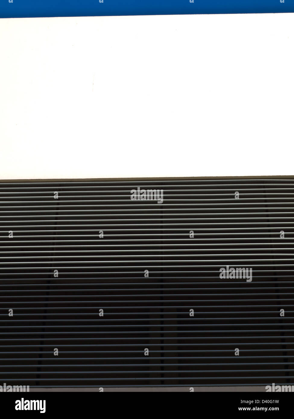 Building exterior wall and metal vertical fins as background Stock ...