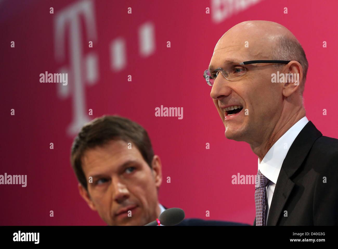 Deutsche telekom ceo rene obermann hi-res stock photography and images ...