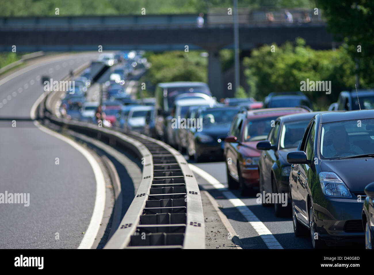 Gridlock in Surrey Stock Photo - Alamy